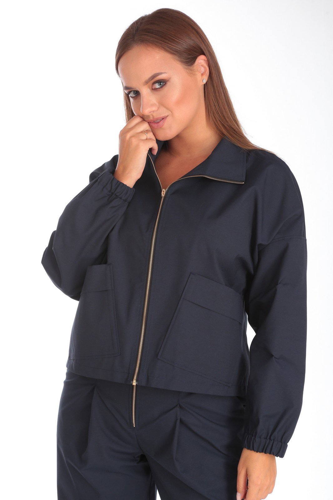 Костюм брючный 1351 синий Michel Chic купить - 5% скидка | в наличии